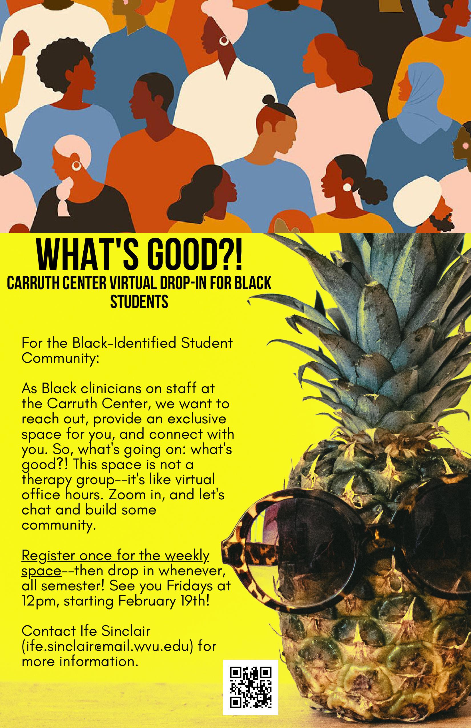 Carruth Center offering weekly virtual discussion space for Black ...